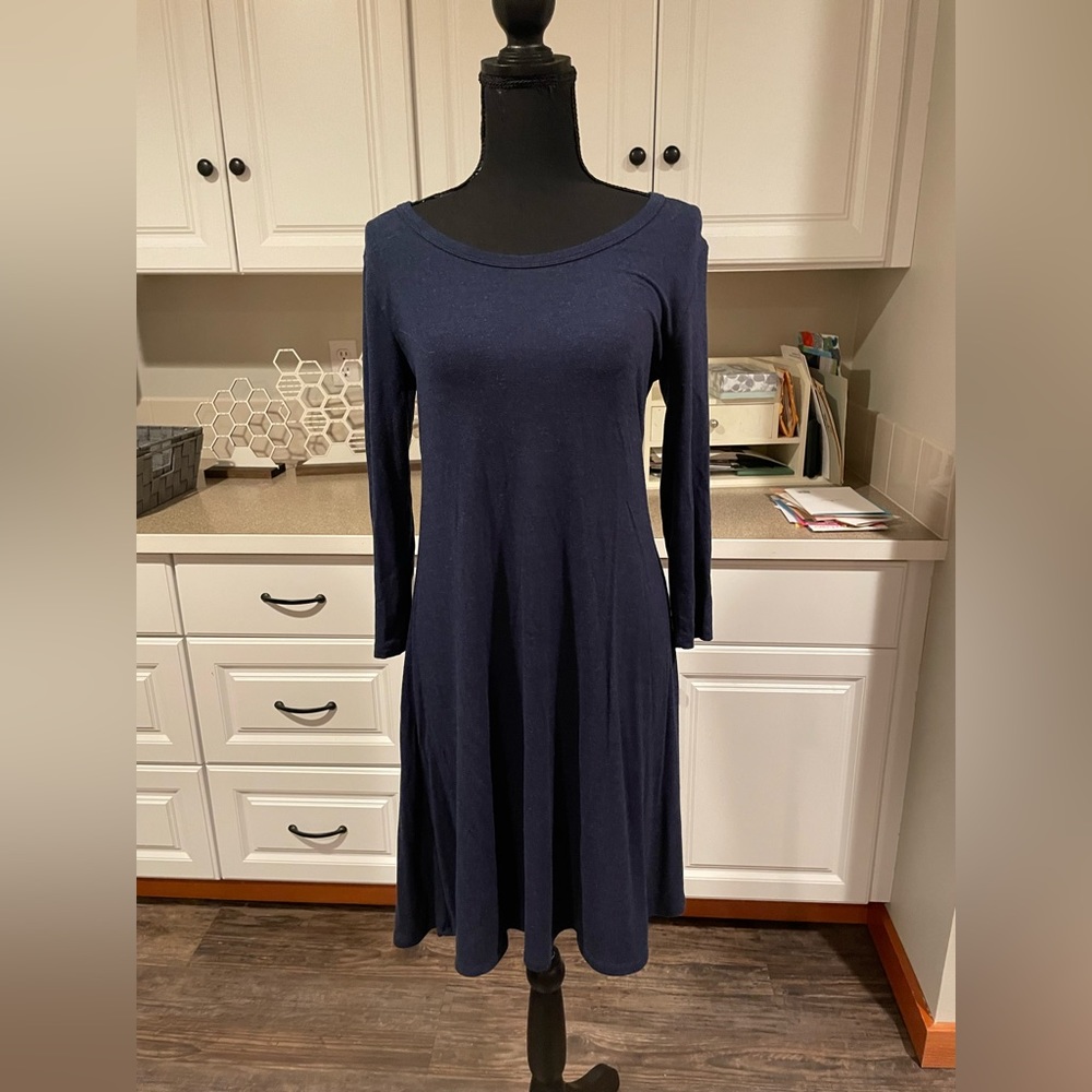 Market & Spruce Dark Blue Midi Dress - Gem